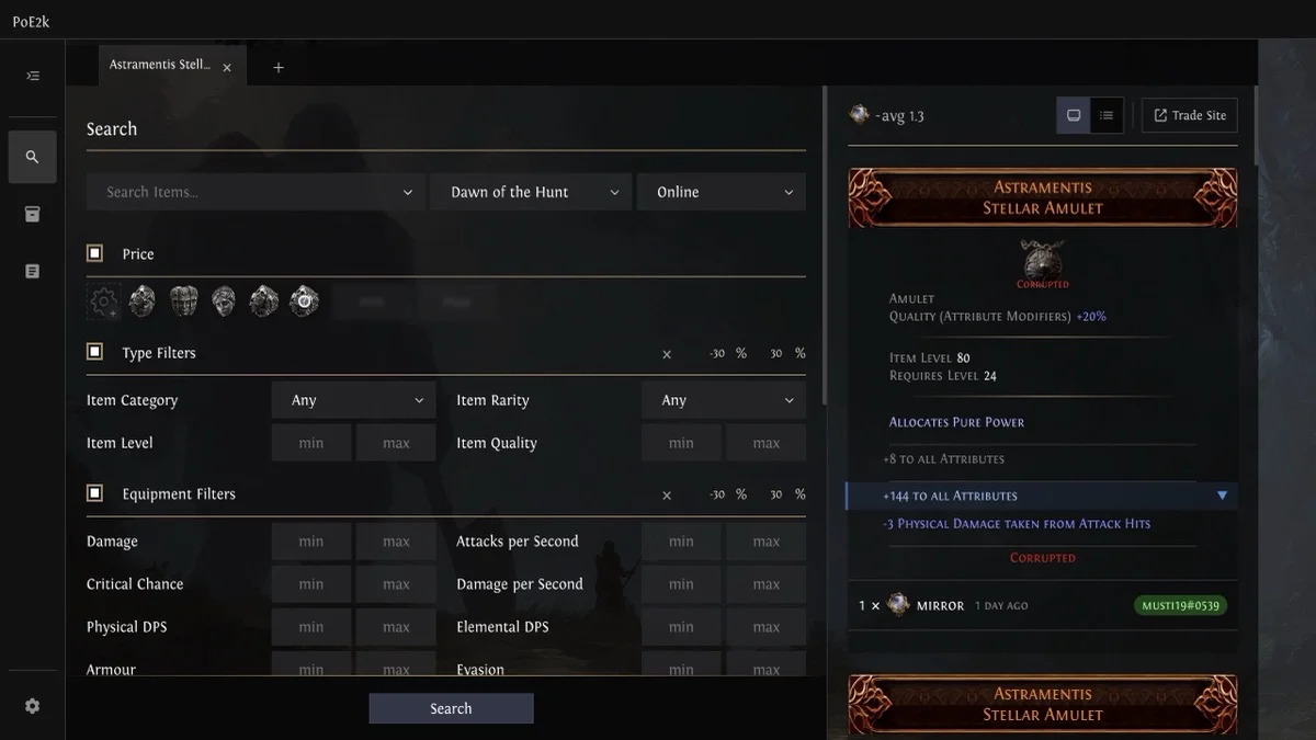 PoE2k: Path of Exile 2 Trading Overlay