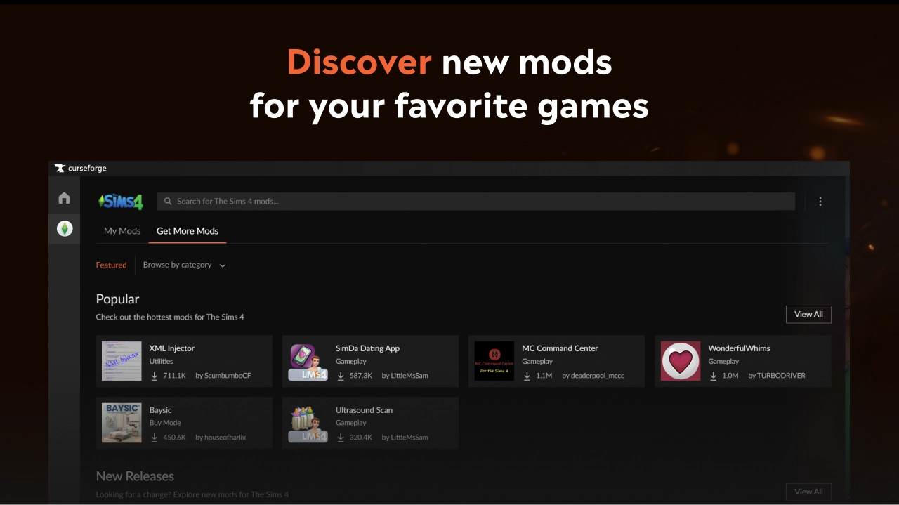 CurseForge - Desktop App on Overwolf