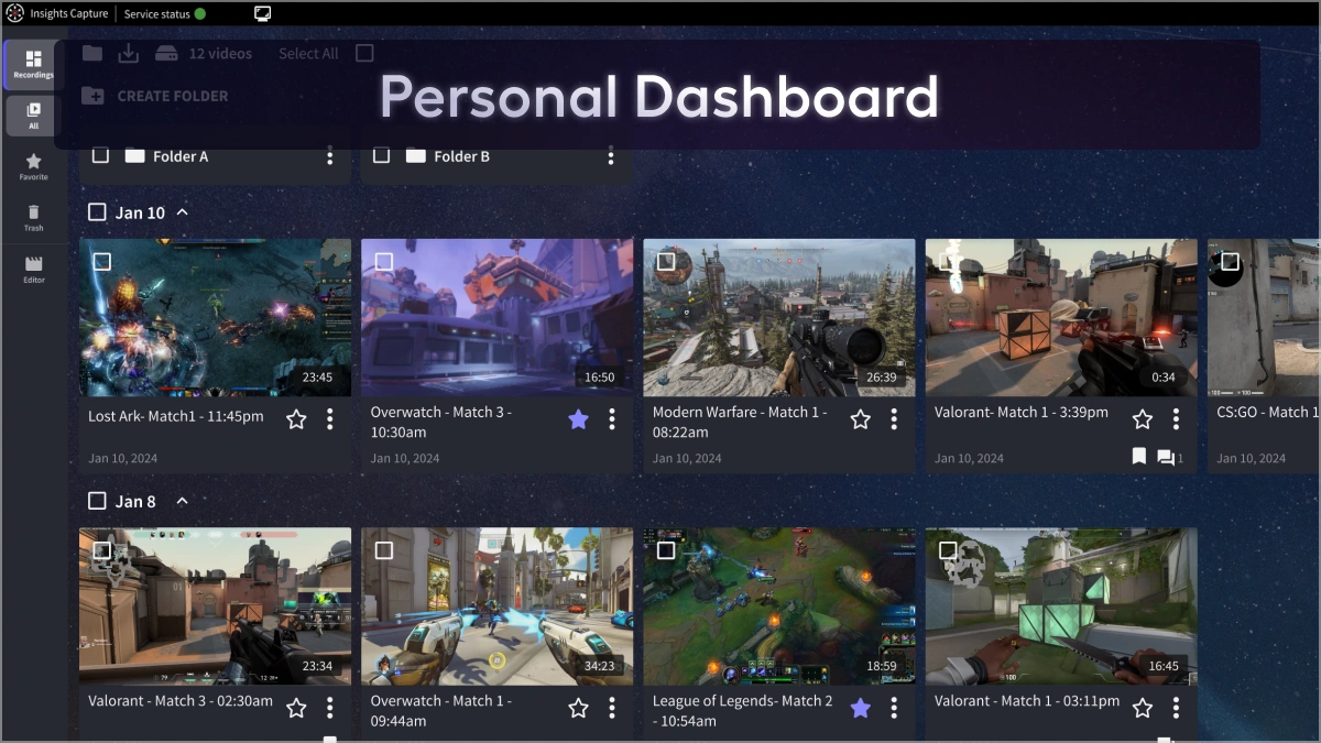 Insights Capture - Desktop App on Overwolf
