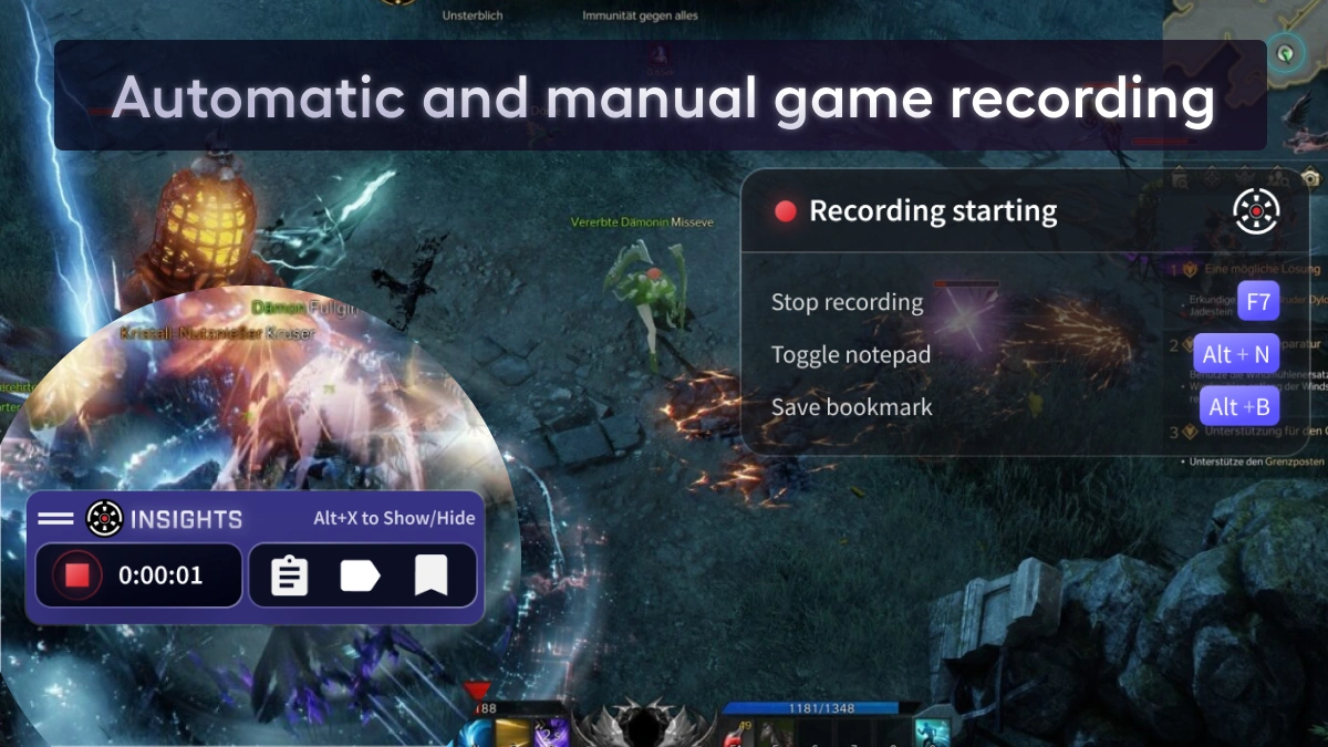 Insights Capture - Desktop App on Overwolf