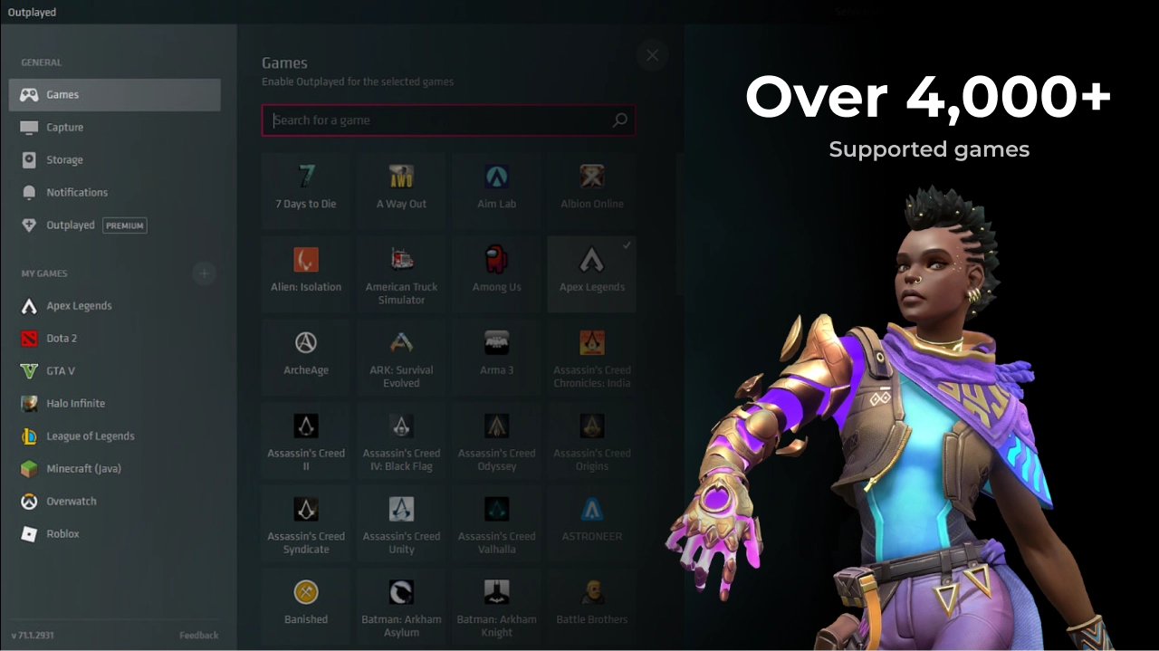 Outplayed - Desktop App on Overwolf