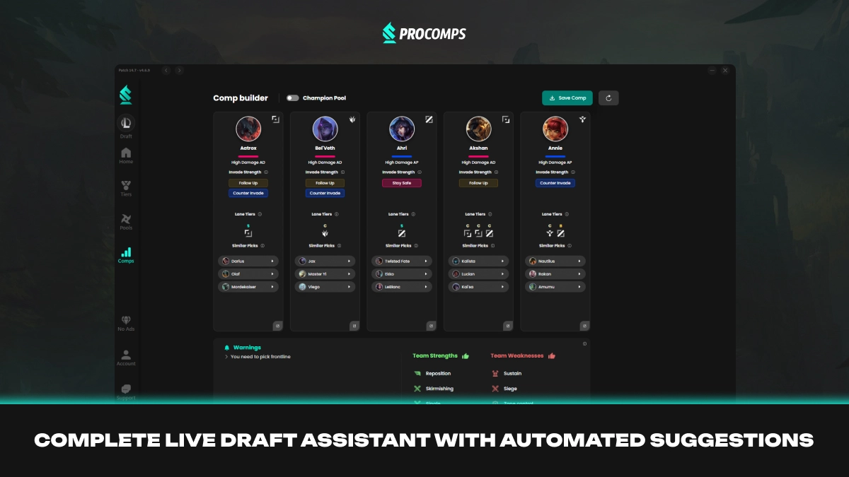 ProComps - Desktop App on Overwolf